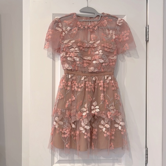 Self-Portrait | Dresses | Self Portrait Pink Sequined Dress | Poshmark